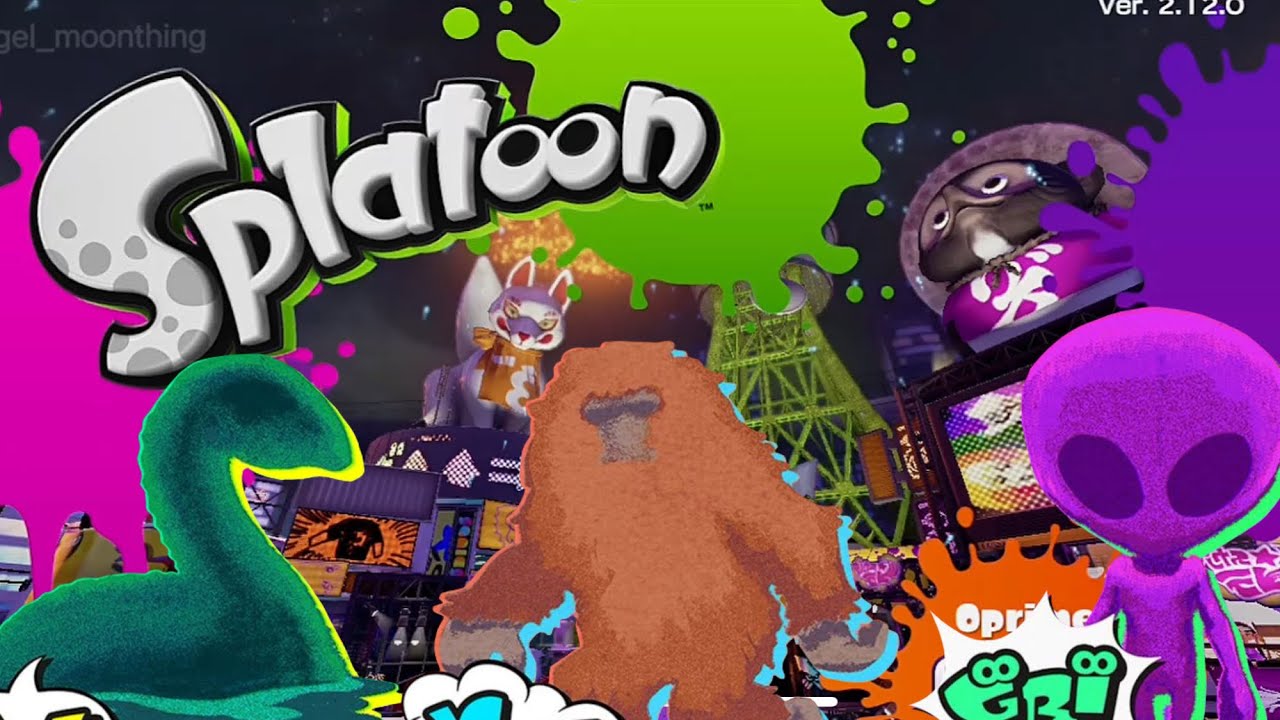 (Splatoon modding) - Custom Splatfest test. Nessie vs Aliens vs Bigfoot ...