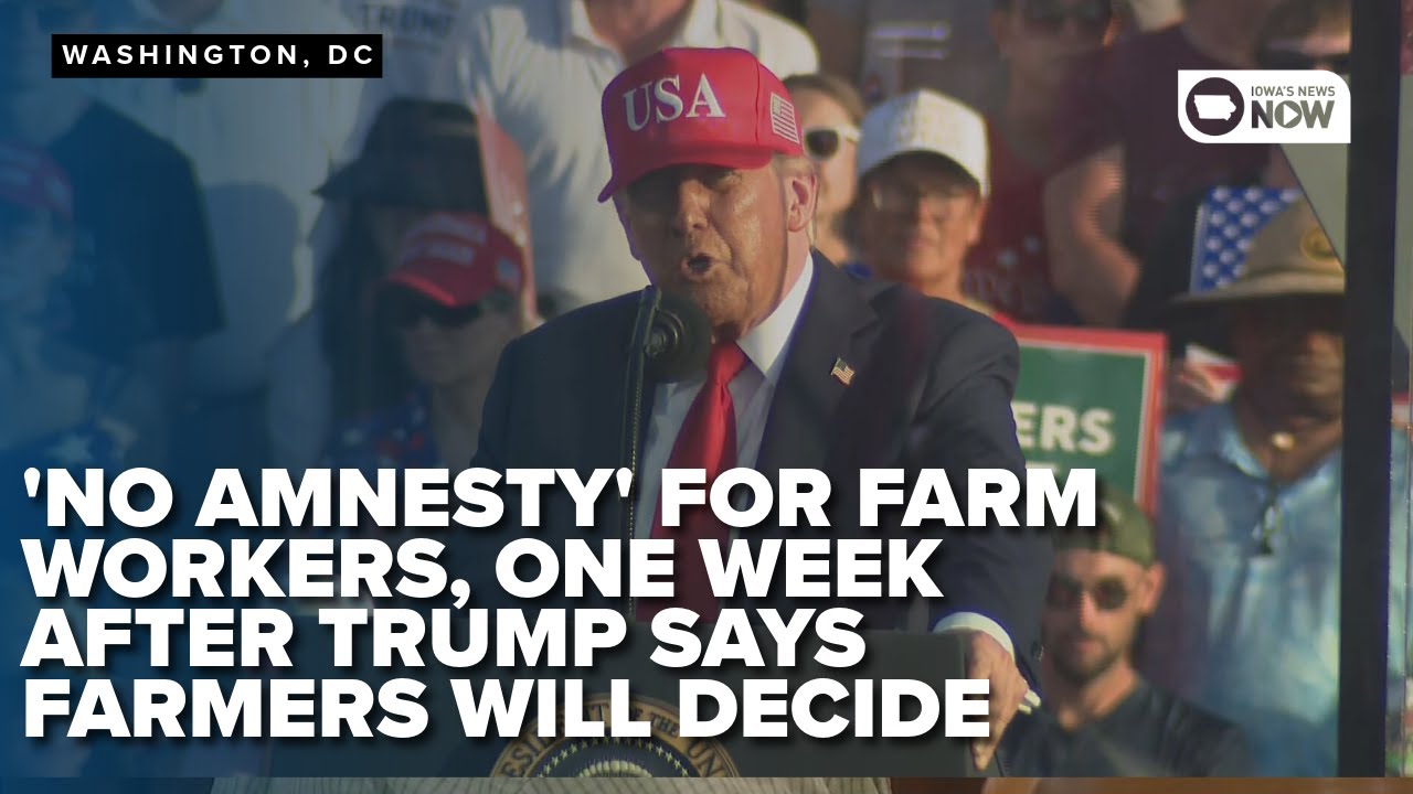 White House gives mixed messages on migrant labor for farmers - YouTube