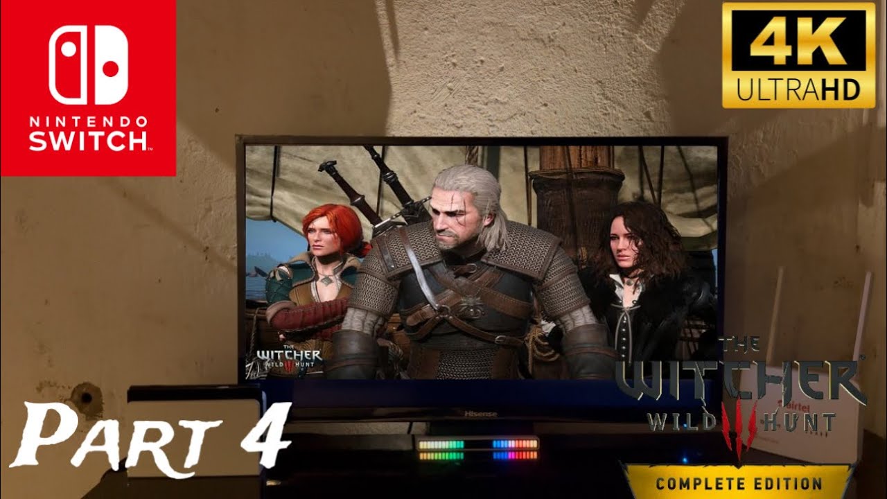 Witcher 3 wild hunt | dock mode on Nintendo Switch oled |[4k 30fps] and ...