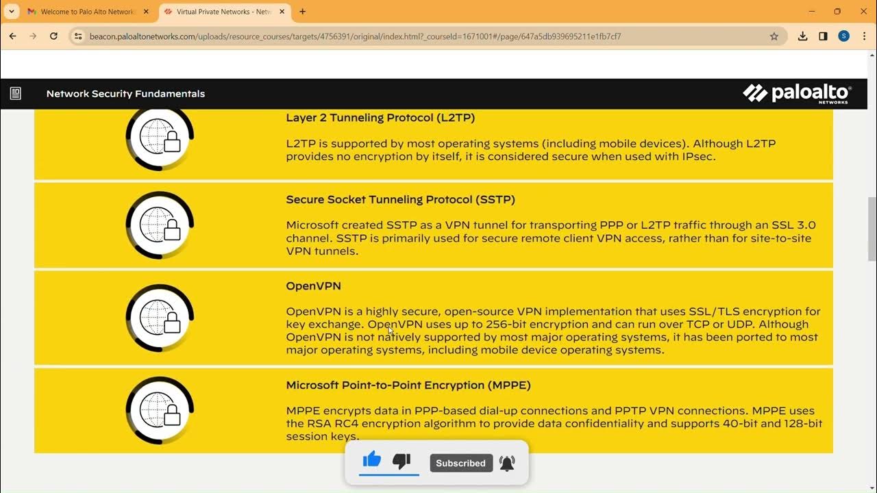 Palo Alto Cyber Security -- Network Security Fundamentals (Network ...