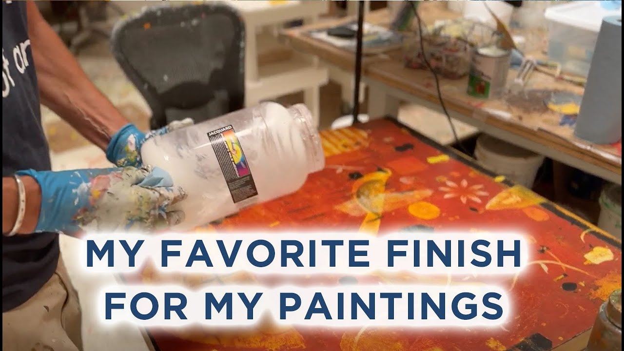 My favorite finish for my paintings… - YouTube