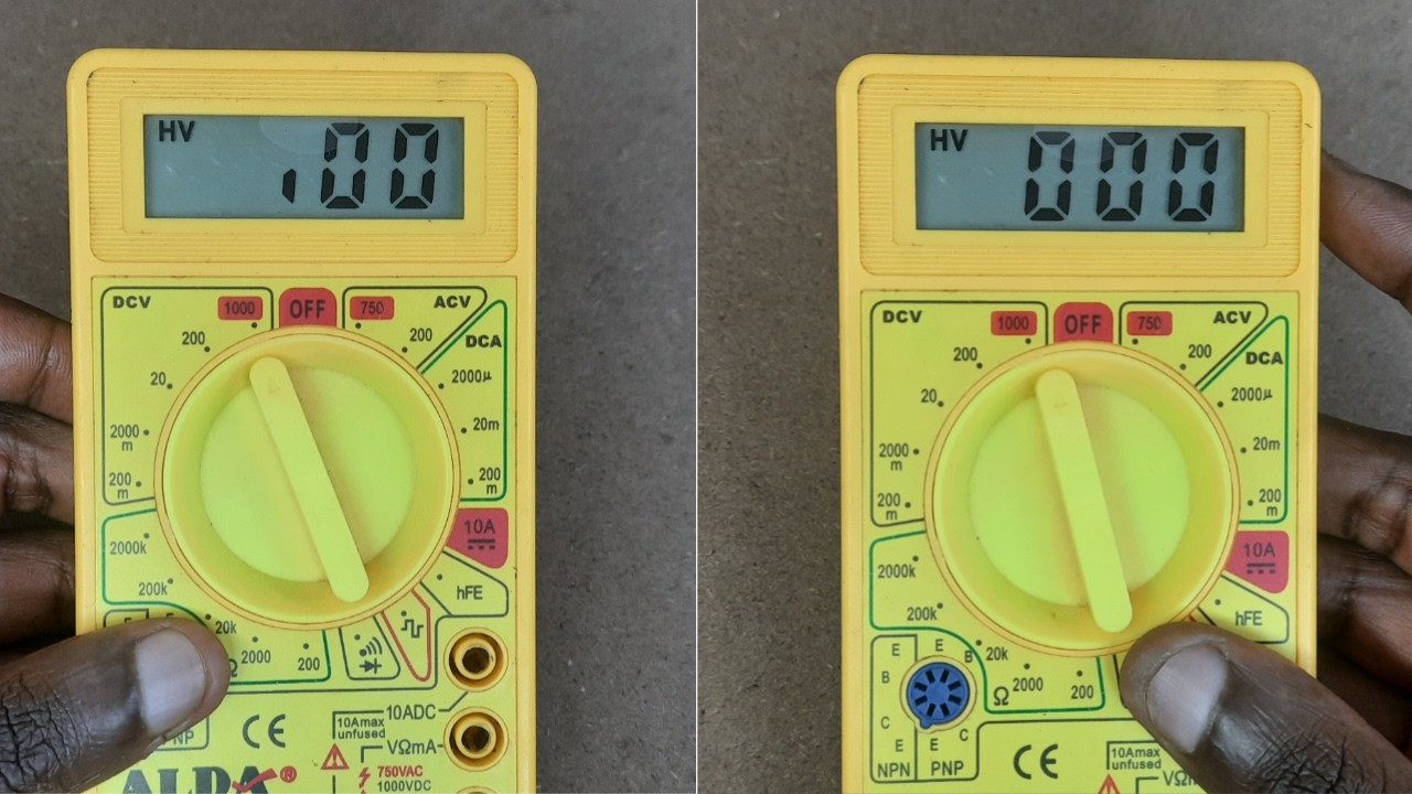 How to repair Multimeter Display Problem - YouTube
