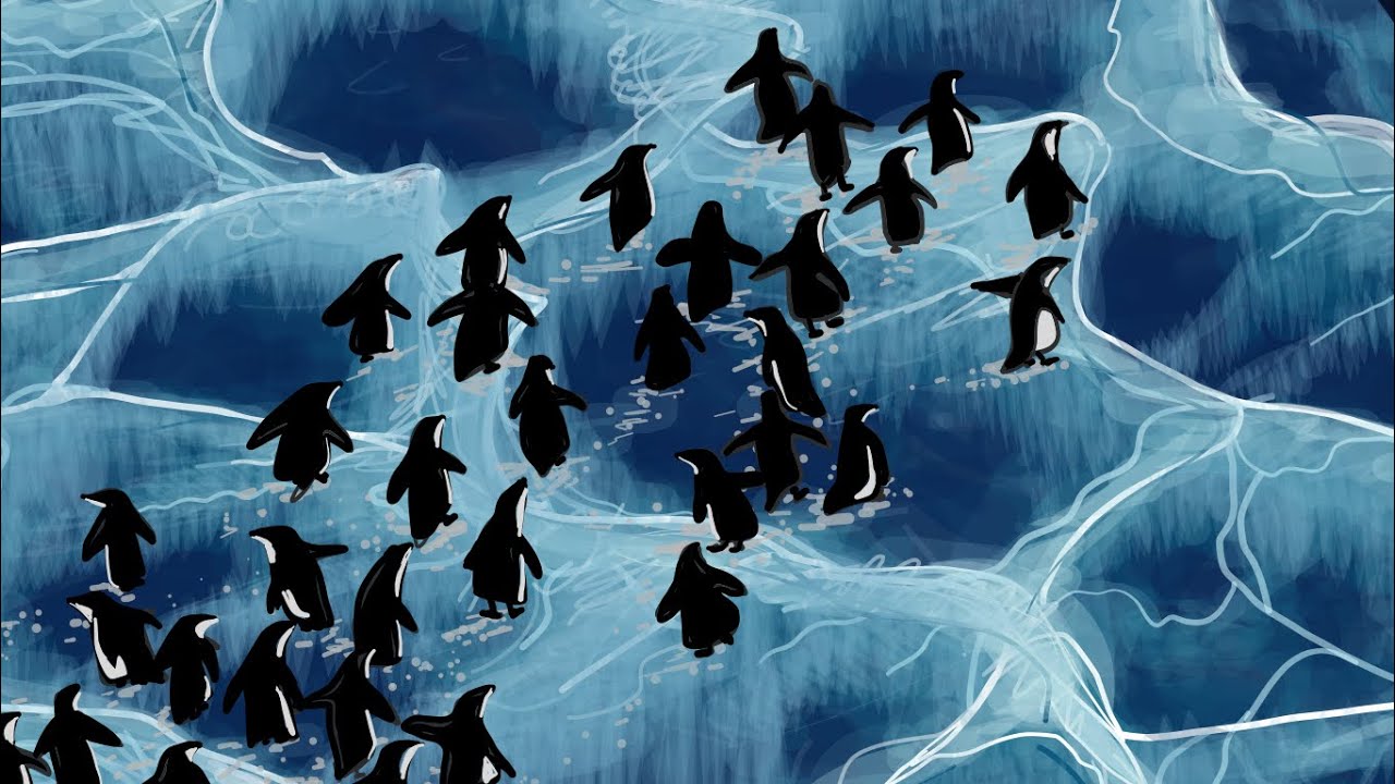 HOW TO DRAW ICE | Antarctica digital painting | Drawing process | Adobe ...