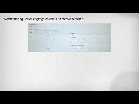 Match each figurative language device to its correct definition. - YouTube