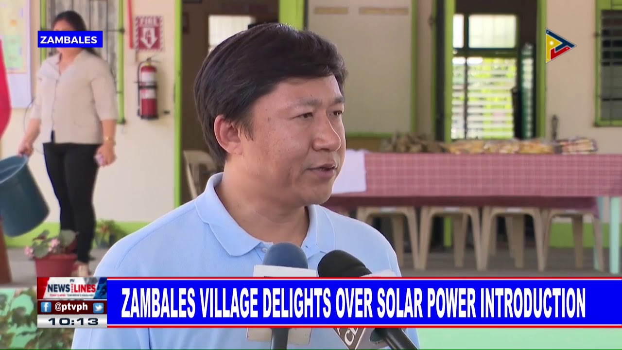 Zambales village delights over solar power introduction - YouTube