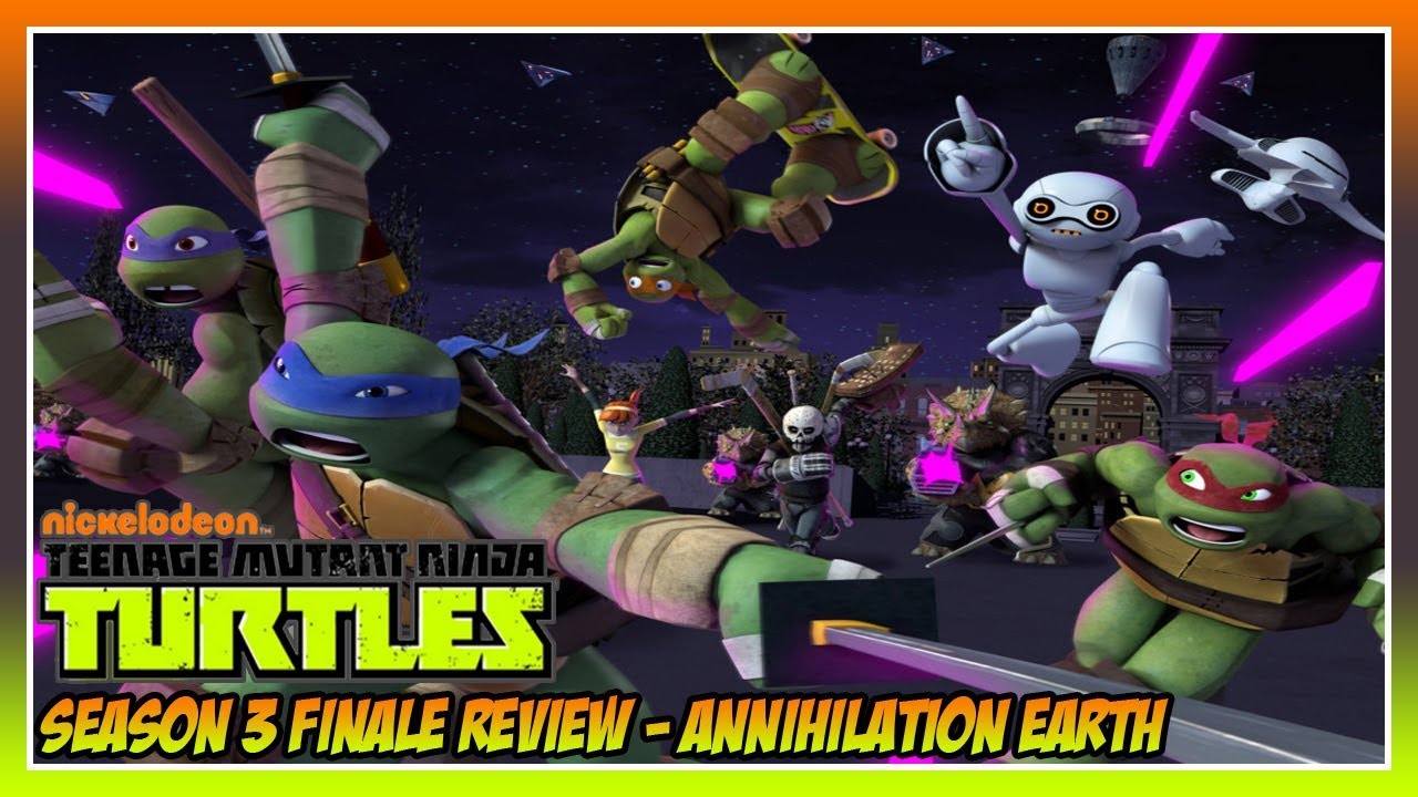 TMNT 2012 Season 3 Finale Review - Annihilation Earth (both parts ...