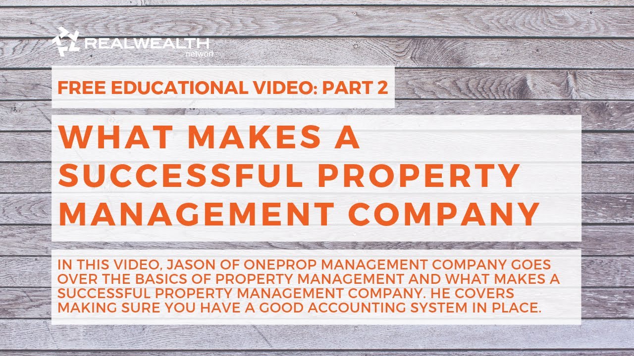What Makes a Successful Property Management Company [Part 2] - YouTube