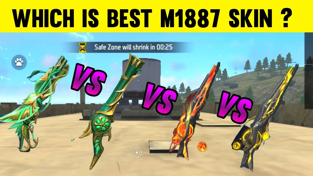 WHICH IS BEST M1887 SKIN ? || FREE FIRE - YouTube