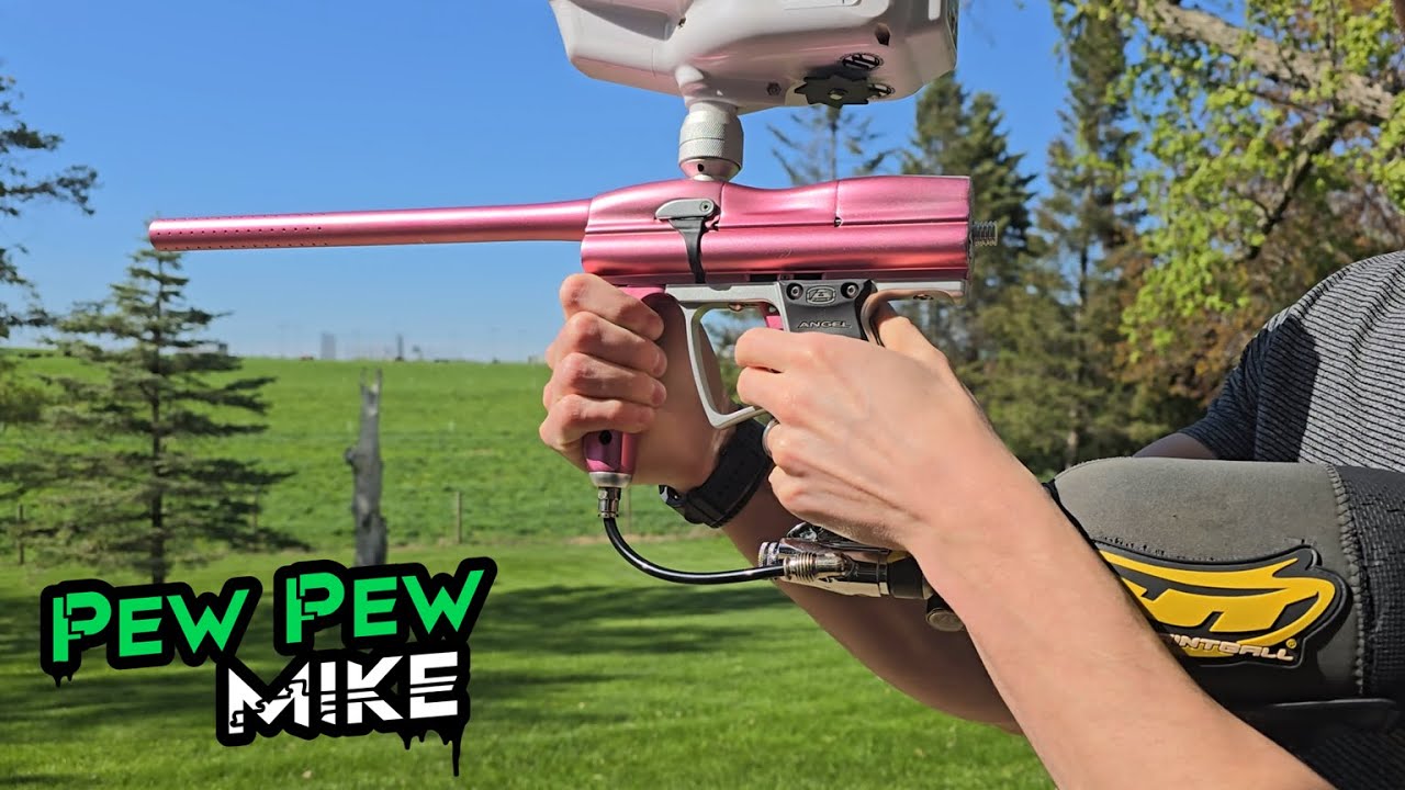 WDP Angel Speed Pink Lady - Paintball Marker Video (2005) - YouTube