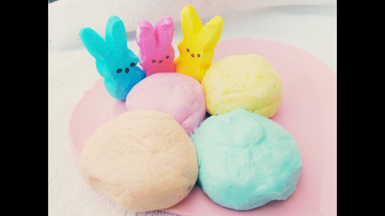 DIY PEEP PLAYDOUGH (marshmallow play doh) - YouTube
