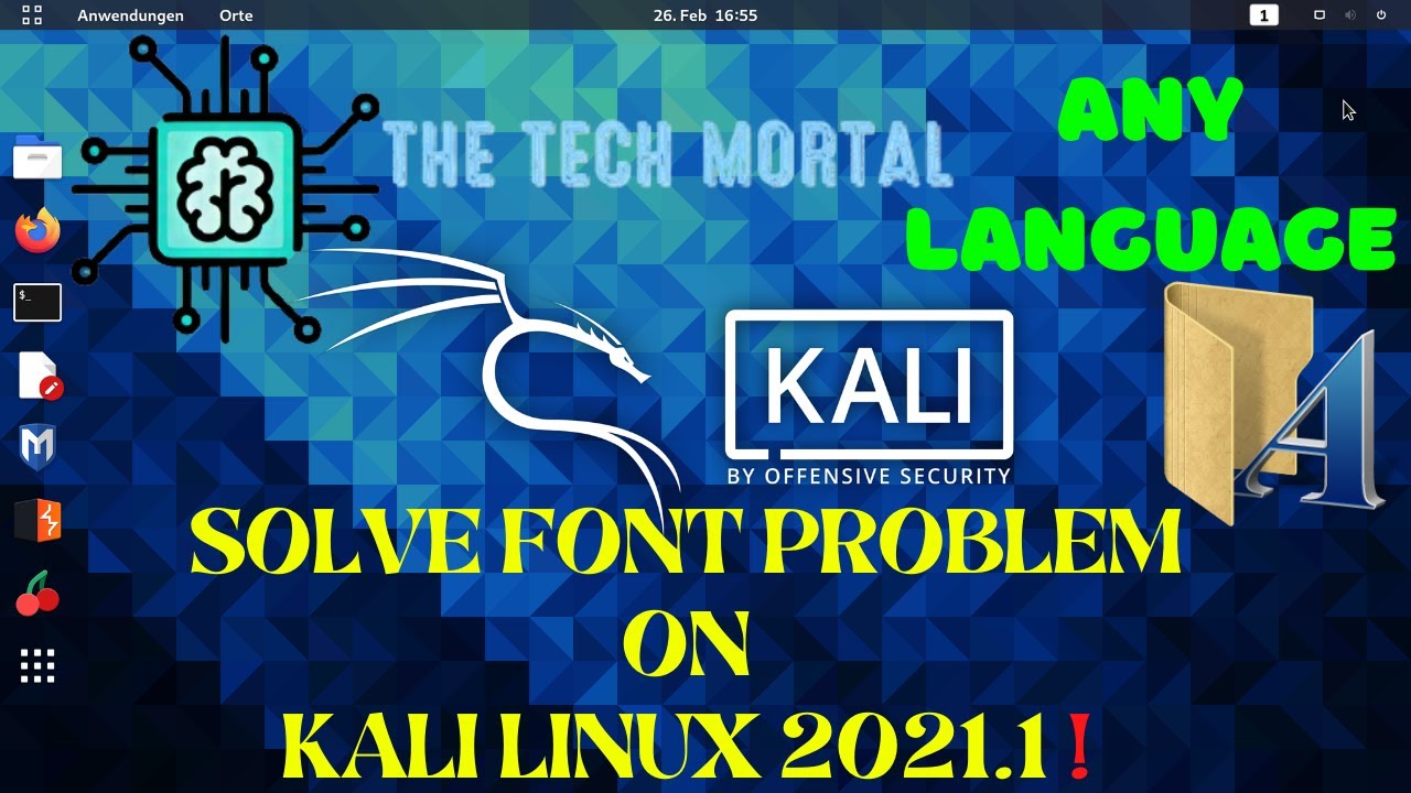 How To Install Any Language Font on Kali Linux 2021.1 | LATEST 2021 IN ...