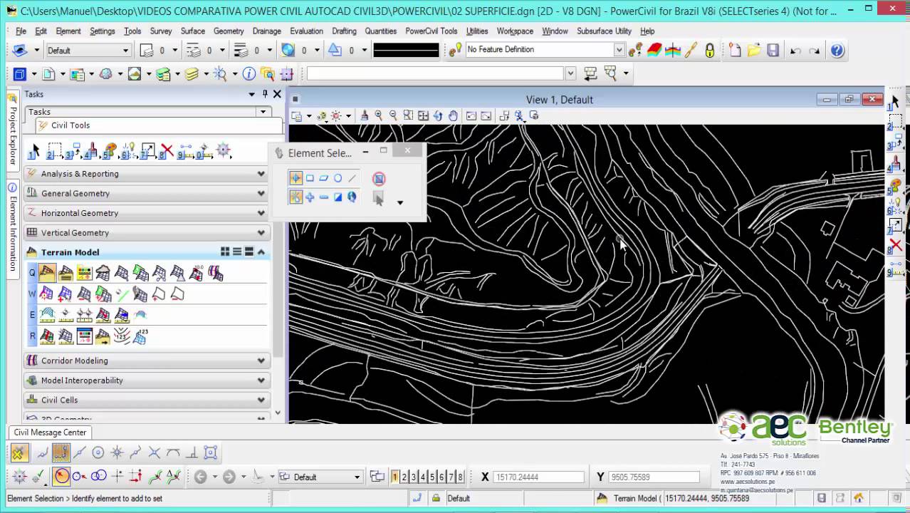 Referencias y Alineamientos Horizontales en Power Civil de Bentley vs ...
