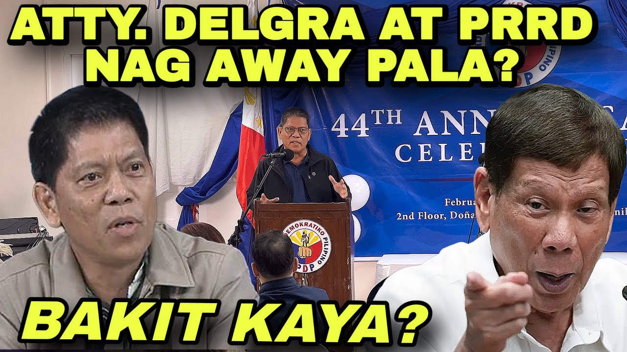 OMG! ATTY. MARTIN DELGRA AT FORMER PRESIDENT RODRIGO DUTERTE NAG AWAY ...