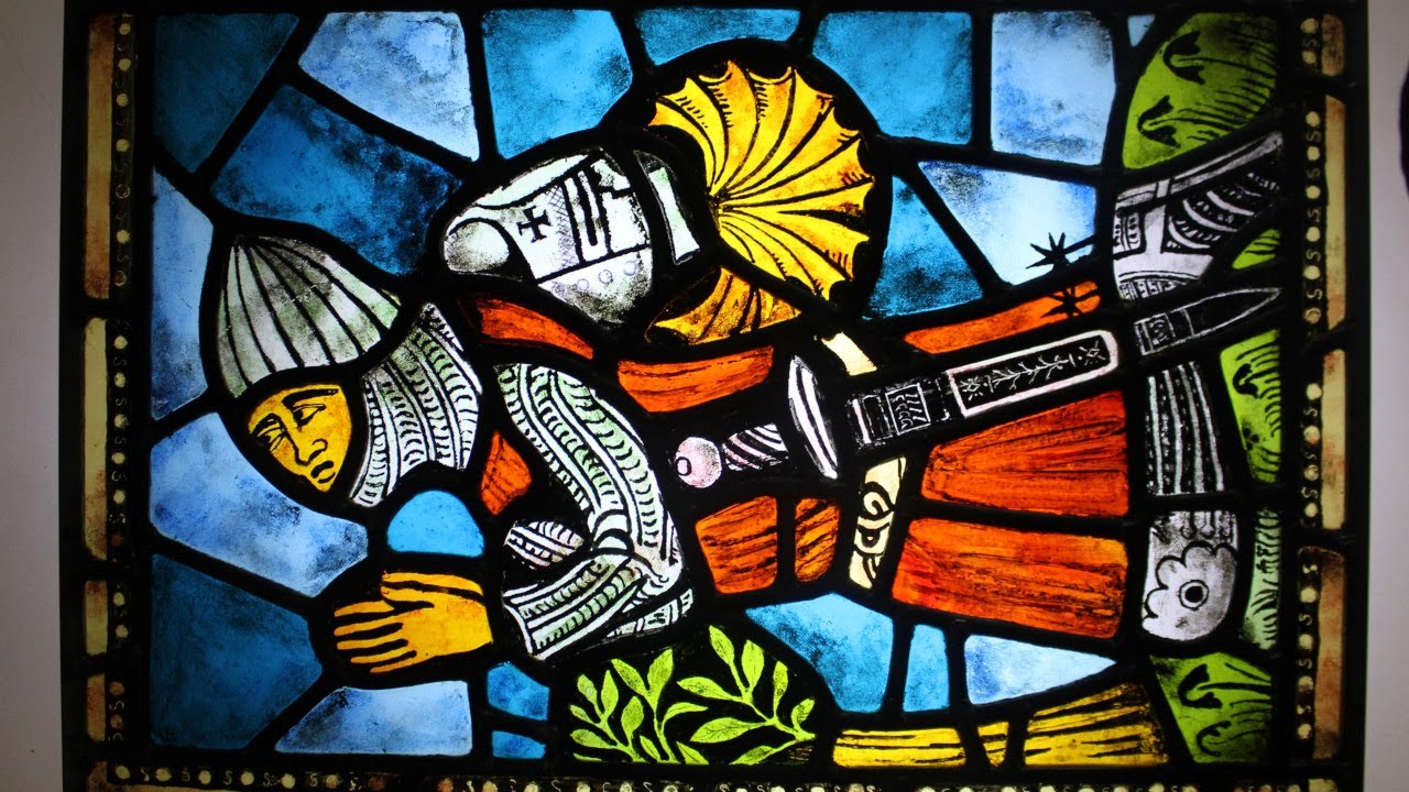 Completed The Stained Glass Knight Window - YouTube