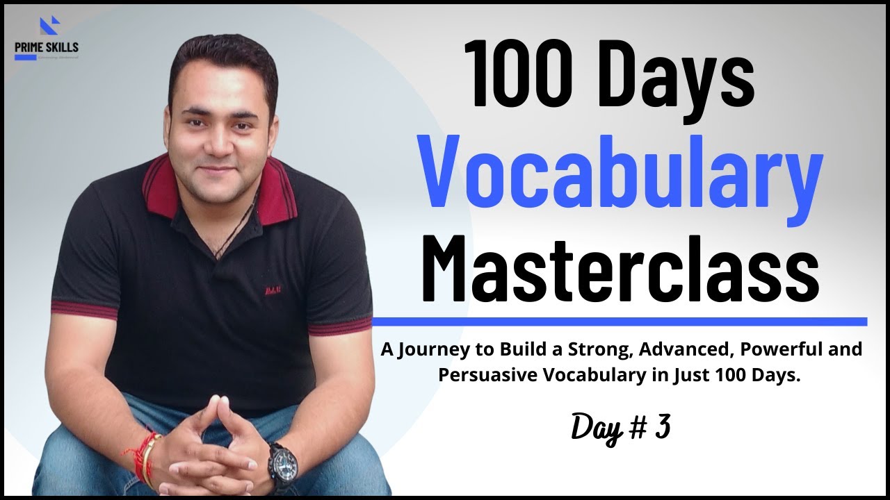 Day 3 | The 100 Days Vocabulary Masterclass | Ankit Sharma - YouTube