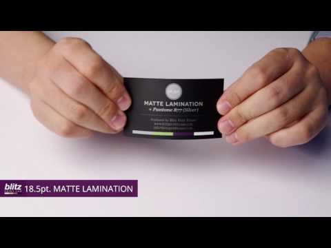 18 5PT MATTE LAMINATION  Business Card by Blitz Print House