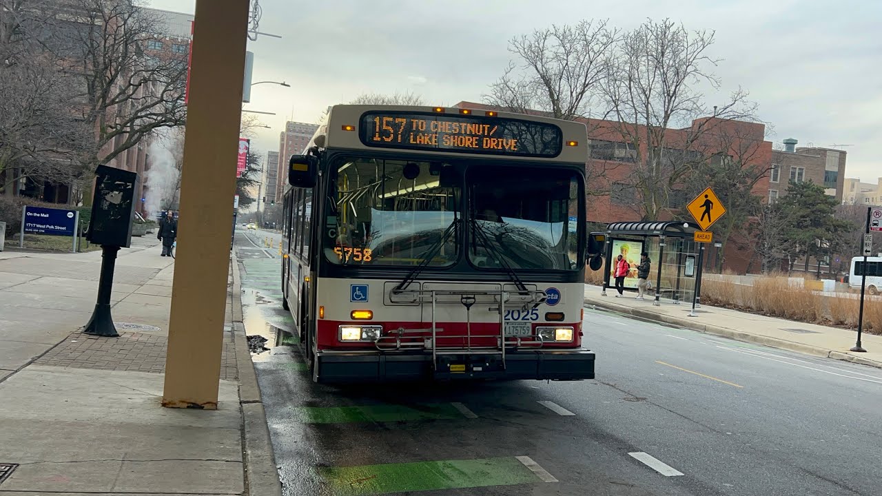 CTA Bus 157 Streeterville/Taylor From Pink Line To Washington/State CTA ...