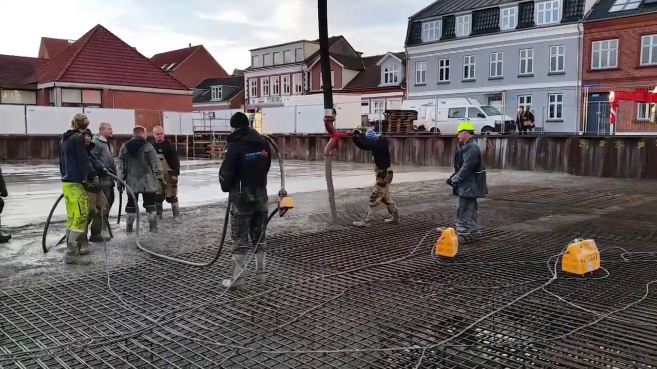 IBF Beton til Bindslev Plads Silkeborg - YouTube