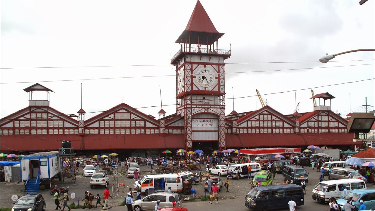 President Dr. Irfaan Ali visited Stabroek Square to interact with ...