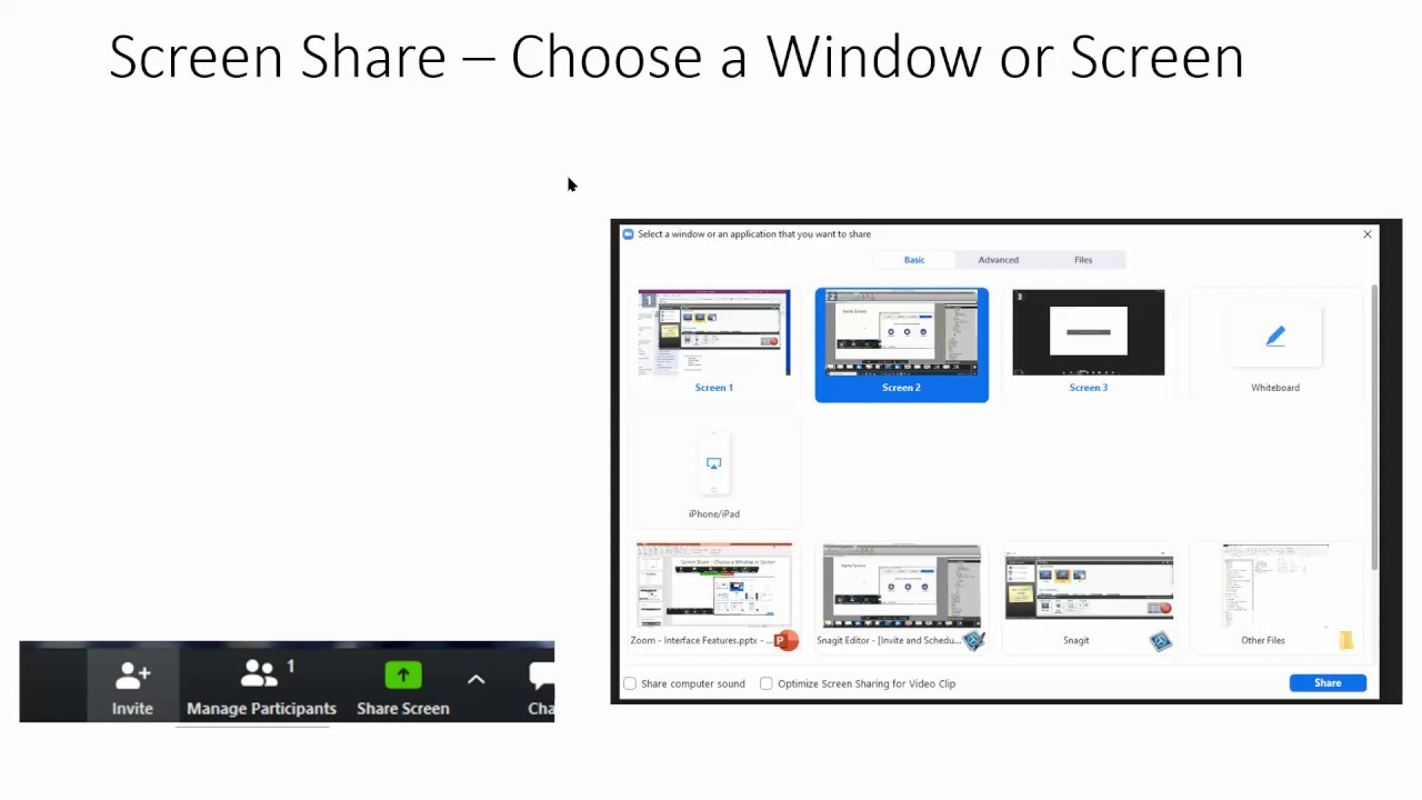 Screen Sharing and Request Remote Control - YouTube