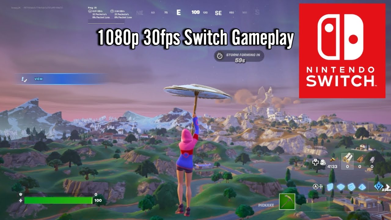 Nintendo Switch Fortnite Gameplay (1080p 30fps) | Chapter 5 Season 2 on ...