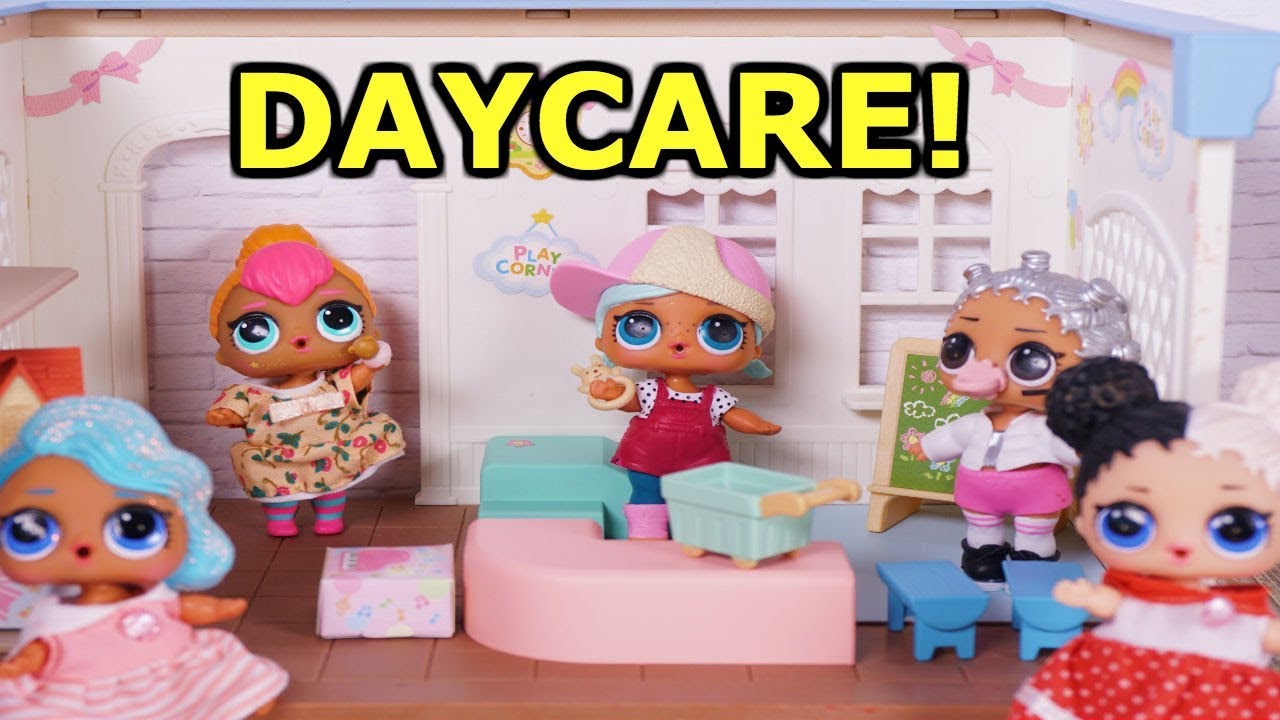 BARBIE Drops LOL SURPRISE DOLLS Off At Daycare! Magical Daycare - YouTube