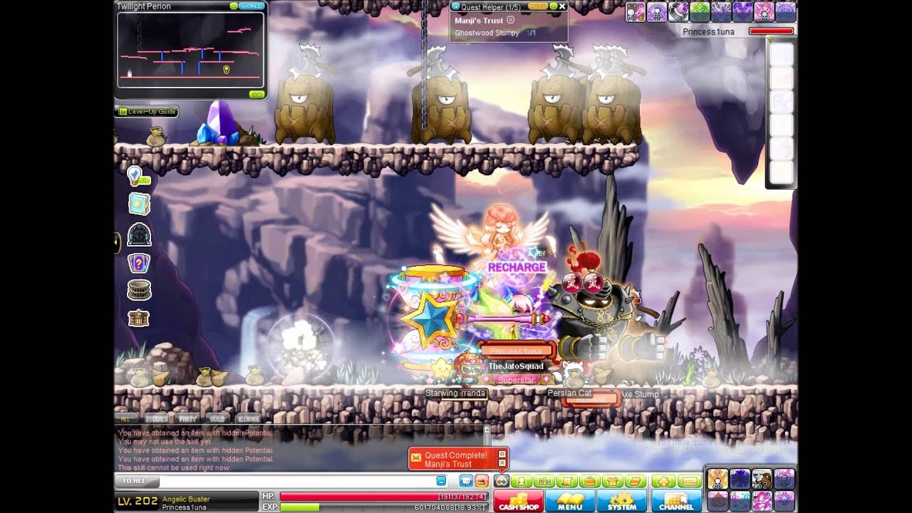 Maplestory Princess1una and the return of ghostwood Stumpy - YouTube