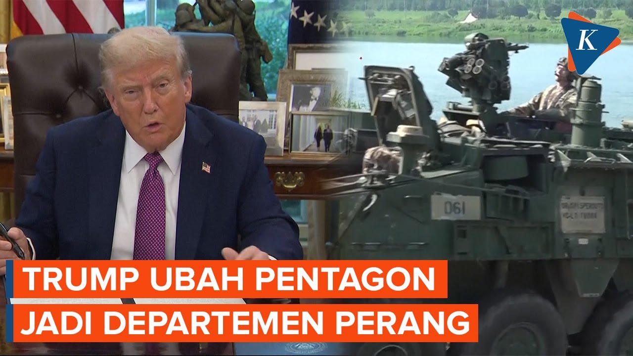 Trump Ubah Pentagon Jadi Departemen Perang, Sesumbar AS Punya Senjata ...