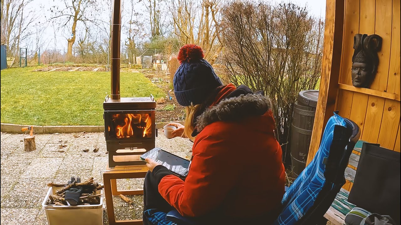 Testam ultimul model de MINI SOBA PE LEMNE, perfecta pentru CAMPING ...