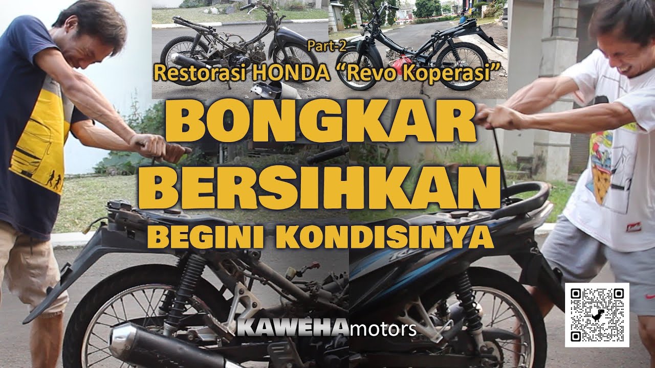 Bongkar Honda Absolute Revo Buluk - Part 2 - Restorasi "Revo Koperasi ...