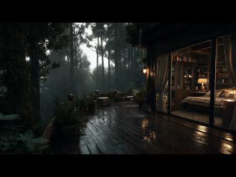 Natural Forest Bedroom in the Rain 🌧️ | Relaxing Rain Sounds for Deep Sleep