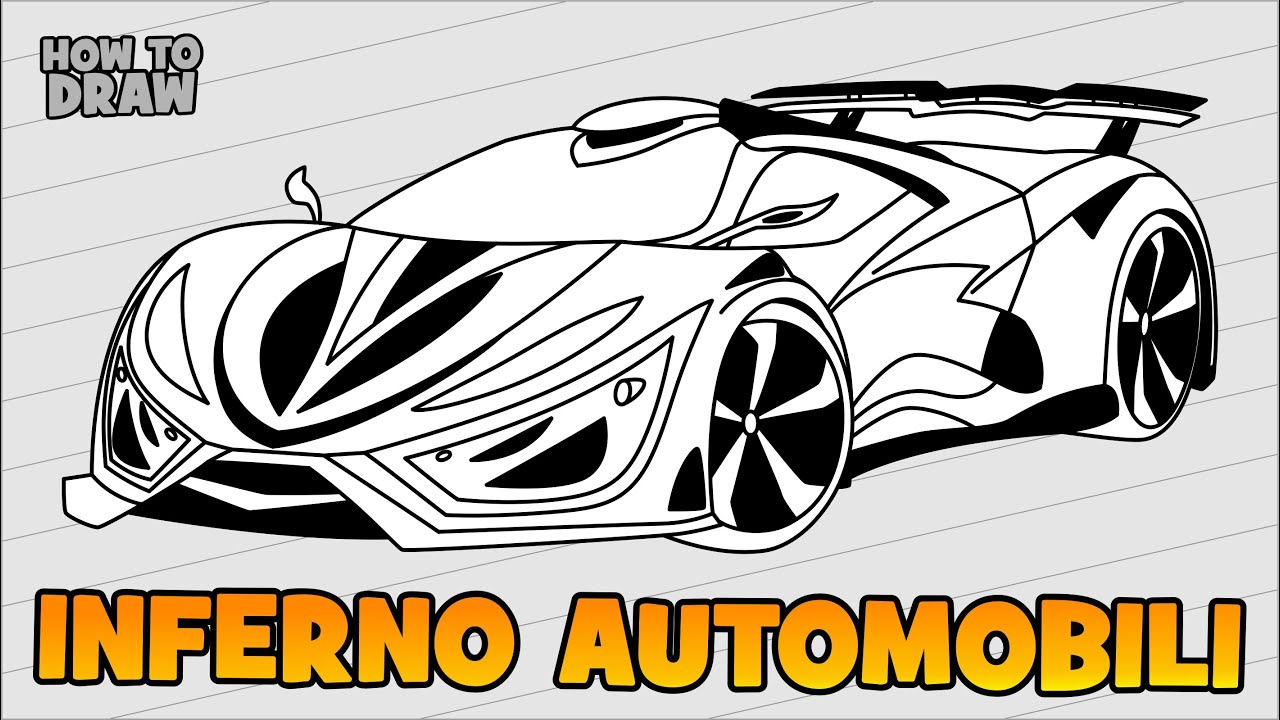 How to draw Inferno Automobili - Inferno Exotic Car - YouTube