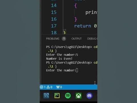 Even or Odd program in C programming #coding #programming #python #javascript #code #html #css ...