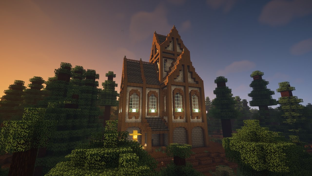 minecraft easy medieval house tutorial! - YouTube