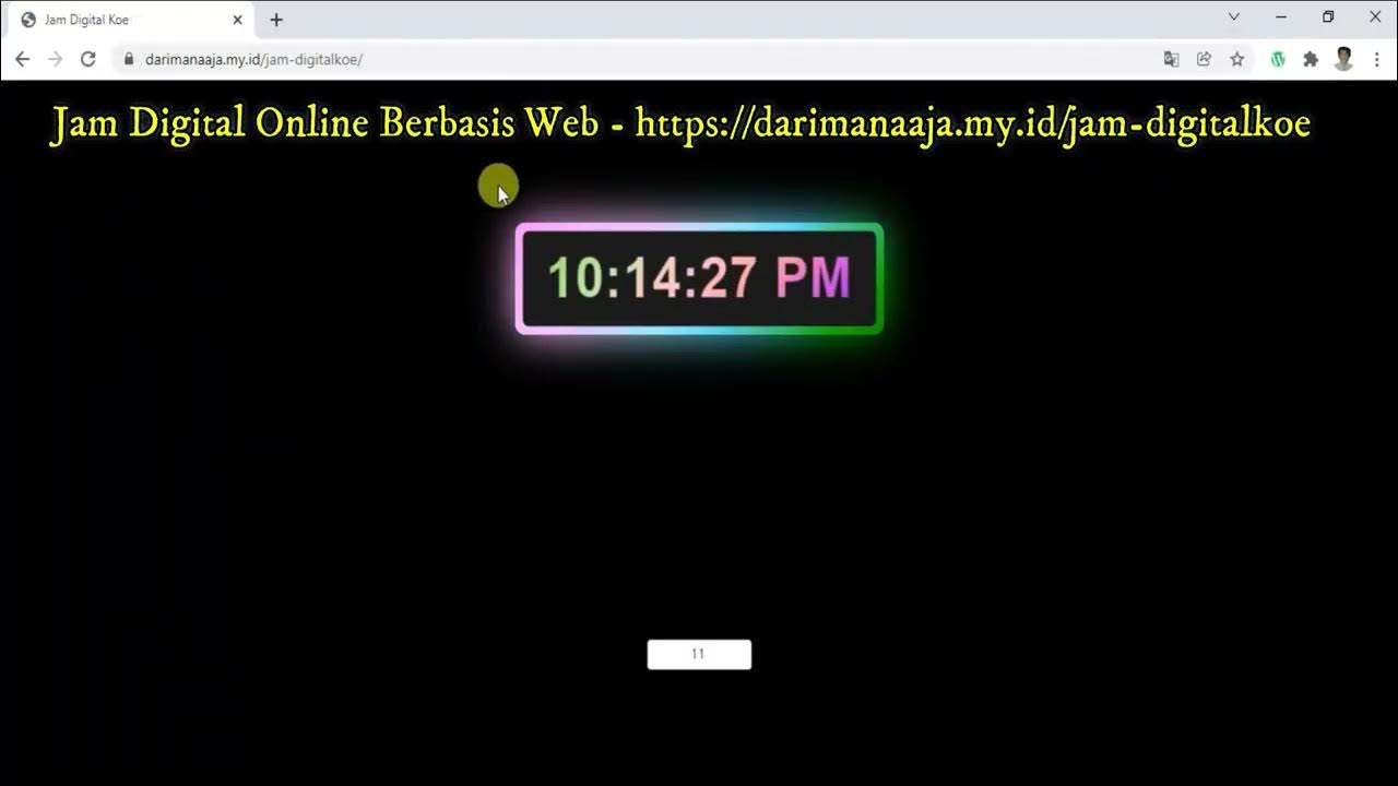 Jam Digital Online - Berbasis Web | HTML - YouTube