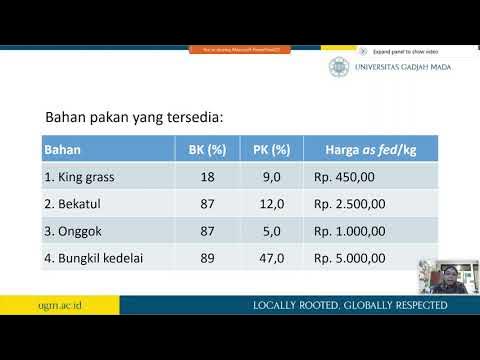 BPFR 3. Formulasi Ransum Ruminansia - YouTube