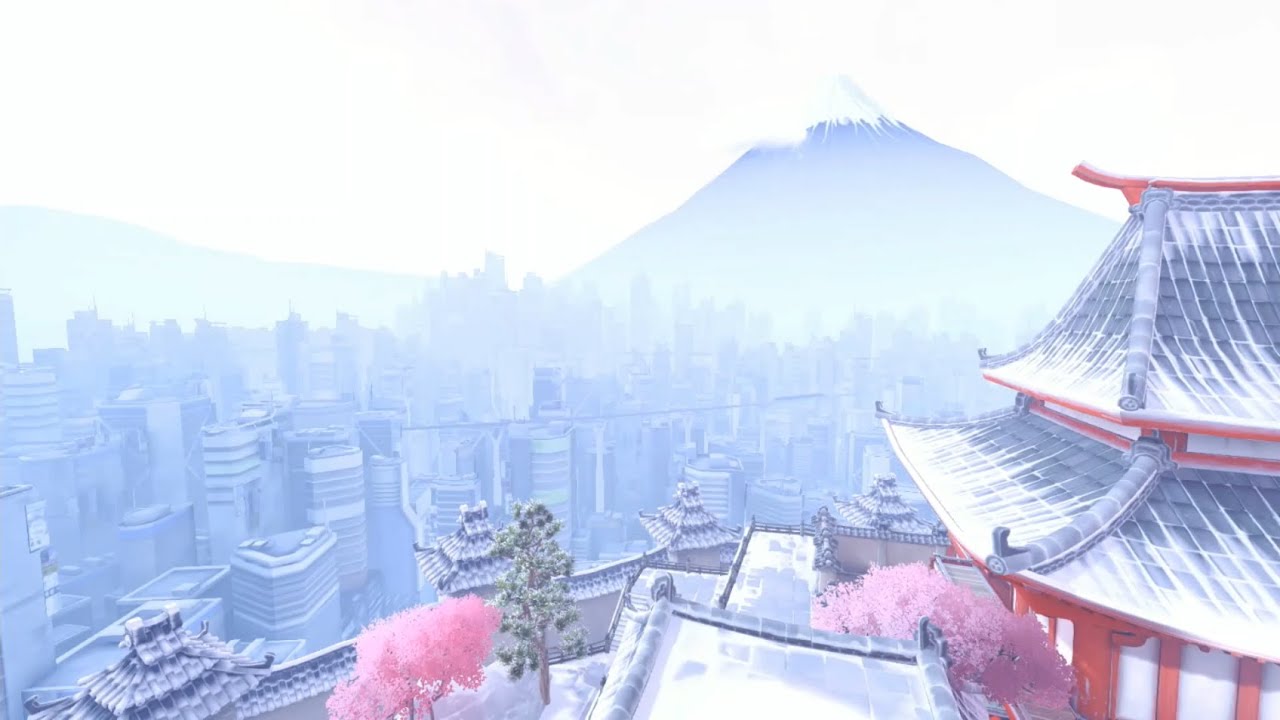 Hanamura in Winter Overwatch In-game Environmental ASMR - YouTube