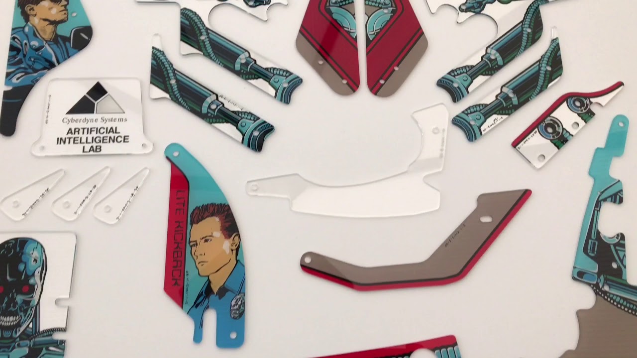 Terminator 2 Pinball Plastic Set by Retro Refurbs - YouTube