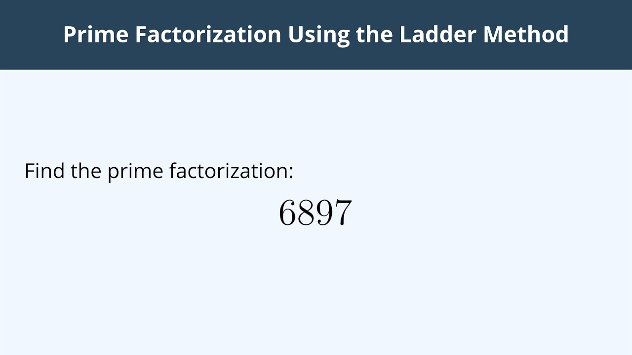 Prime Factorization Using The Ladder Method 1 YouTube prime-factorization-using-the-ladder-method-1-youtube