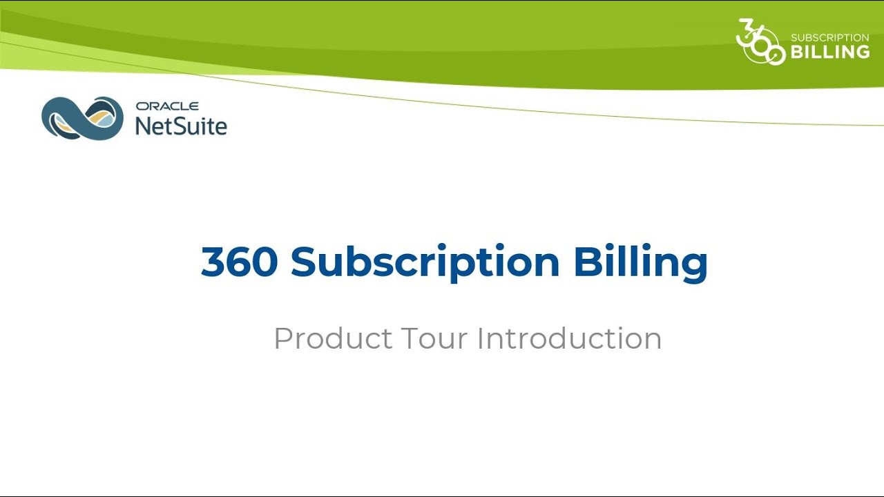 360 Subscription Billing Product Tour Intro - YouTube