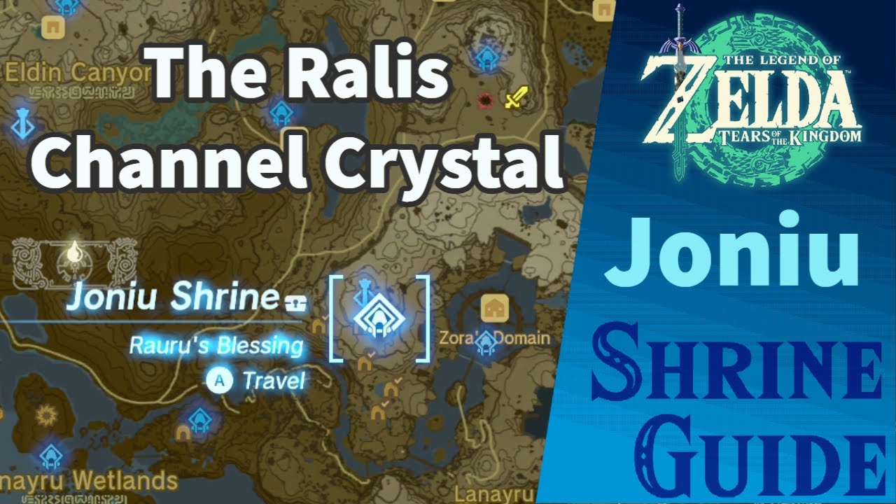 The Ralis Channel Crystal | Joniu Shrine | TOTK SHRINE GUIDE - YouTube