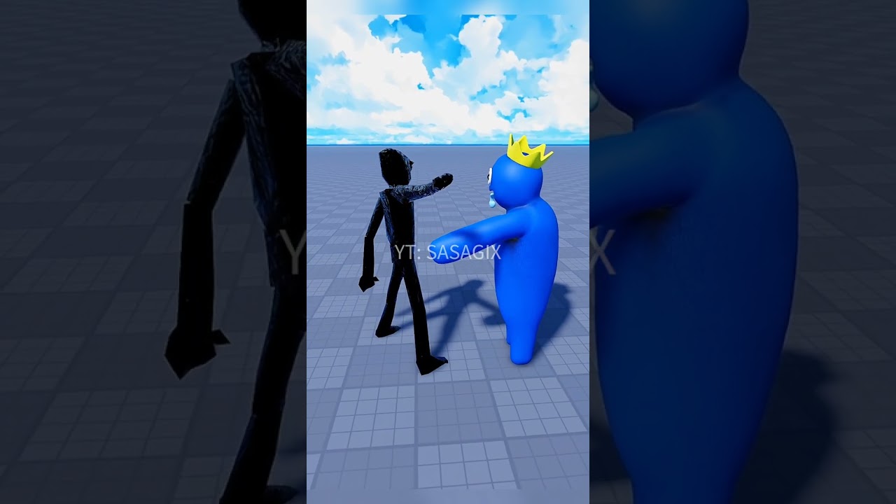 🌈 BLUE vs SEEK 👁‍🗨 (roblox memes doors rainbow friends) #sasagix - YouTube