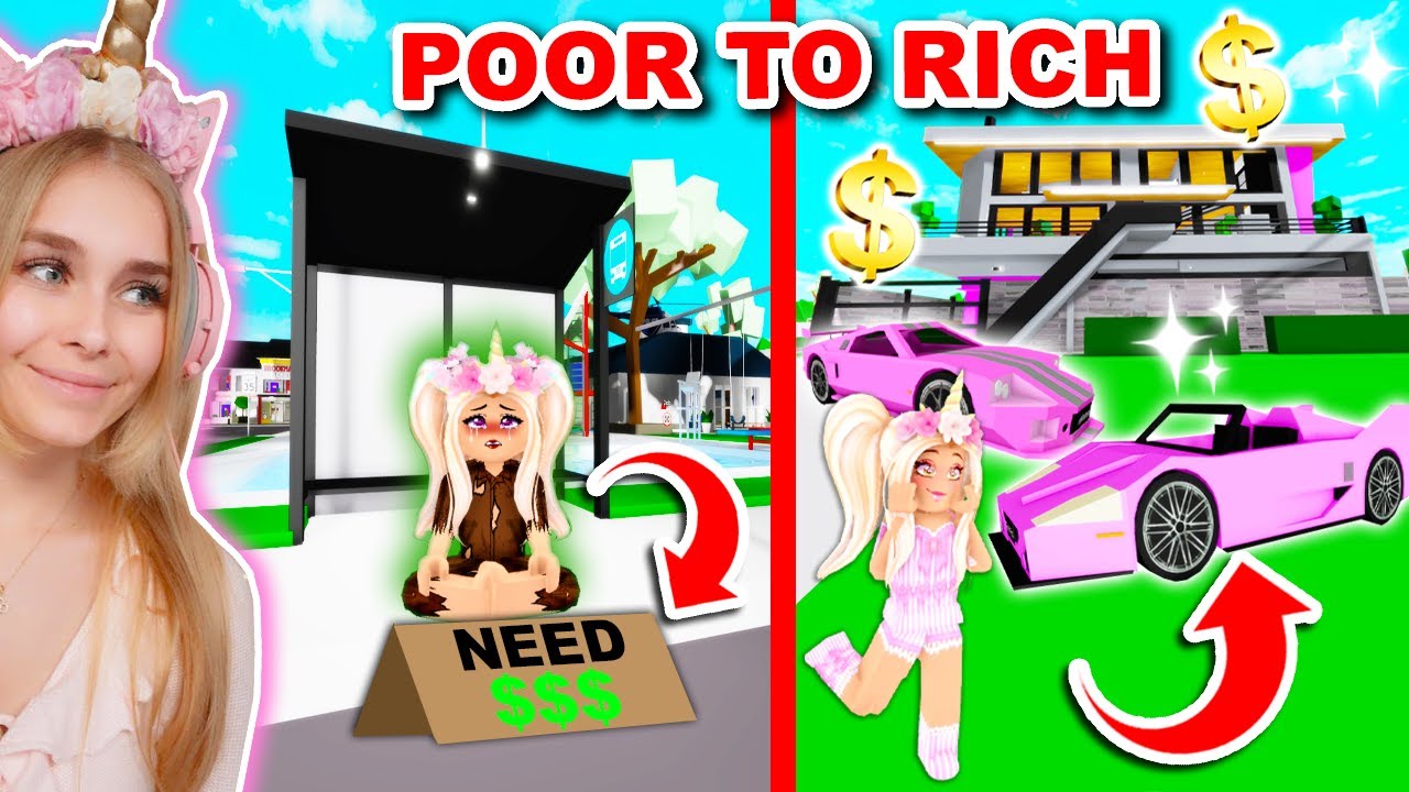 Going From POOR To RICH In 24 Hours In Brookhaven! (Roblox) - YouTube