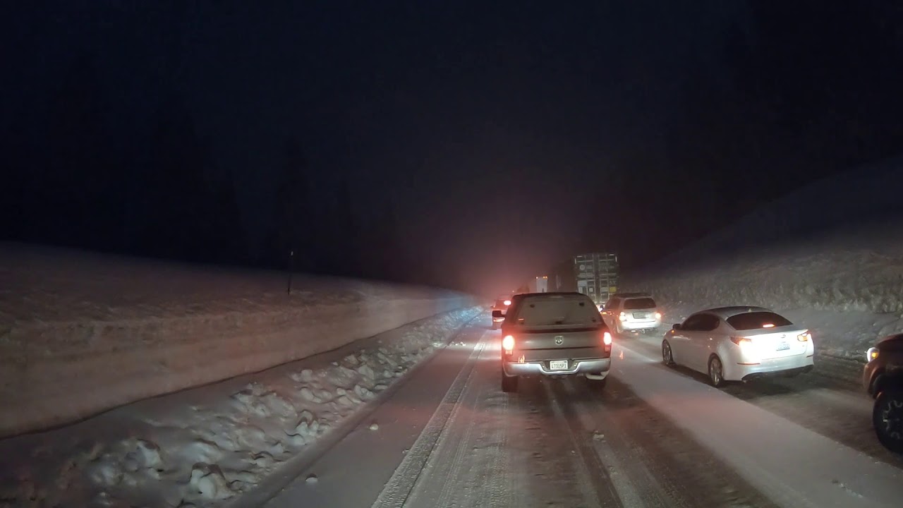 Donner Pass winter storm 02/14/19 - YouTube