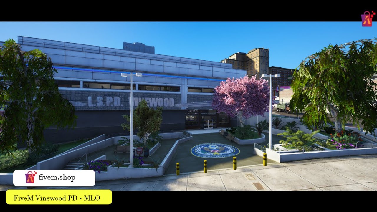 FiveM Vinewood PD | FiveM Police Department MLO #fivem #vinewood - YouTube