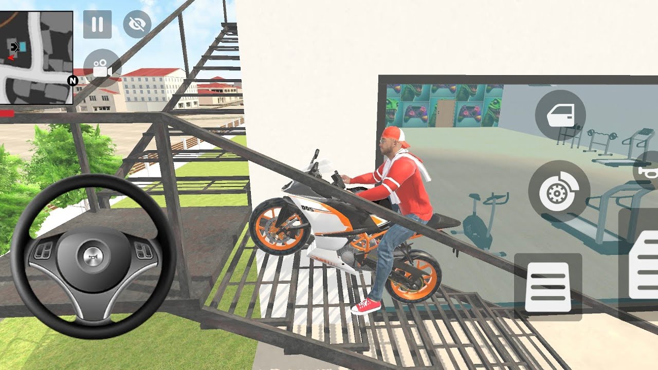 Franklin🤩😜 all bikes park on the roop 🥳 msk gamer ,Android games mobile ...