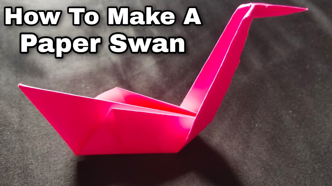 How To Make A Paper Swan | Easy Steps To Make A Paper Swan - YouTube