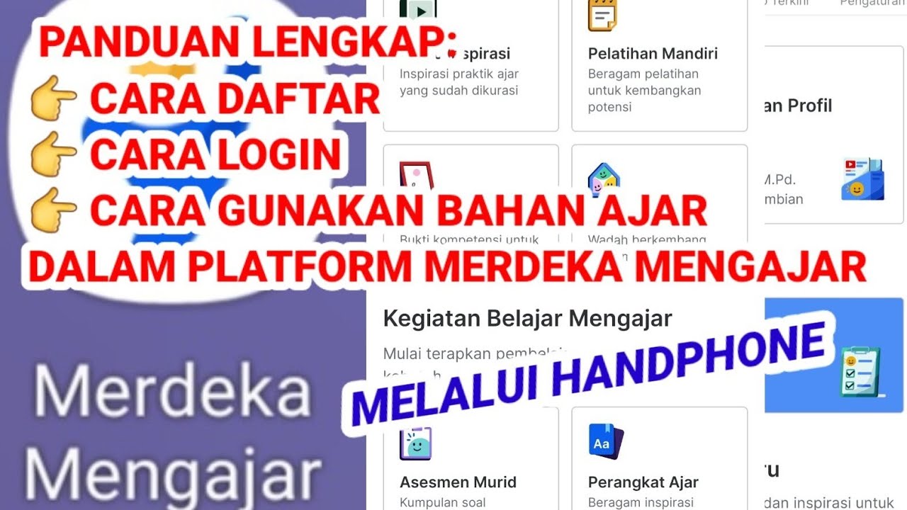 Cara Daftar, Login dan Unduh Materi Ajar di Platform Merdeka Mengajar ...