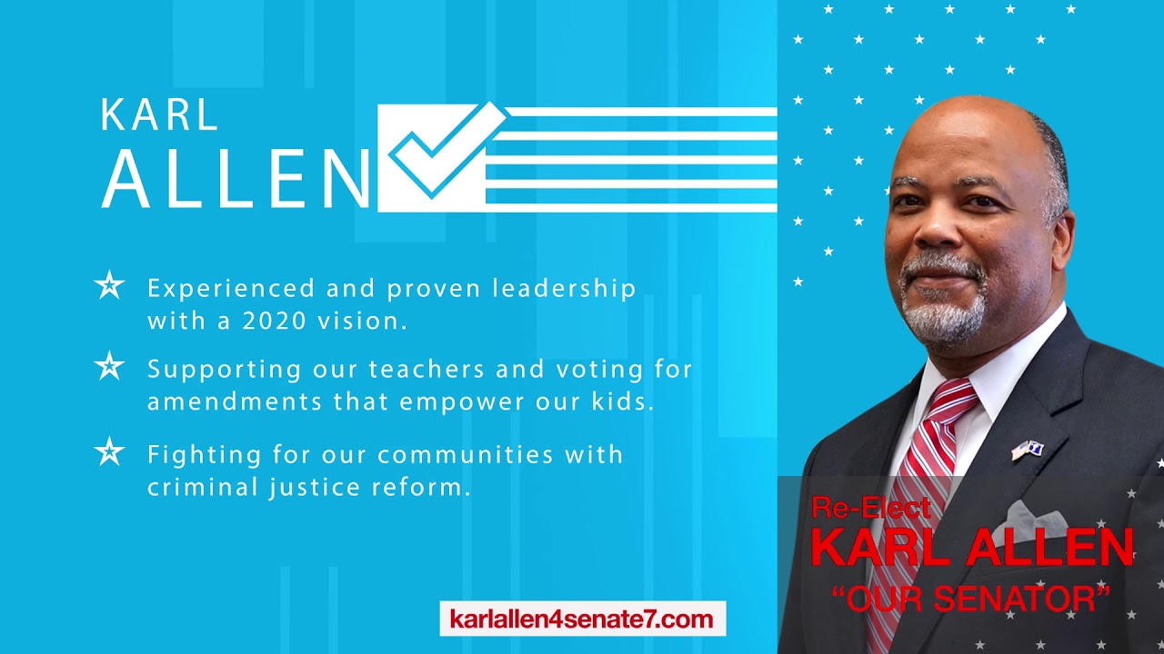 Re-Elect Karl Allen "Our Senator" - YouTube