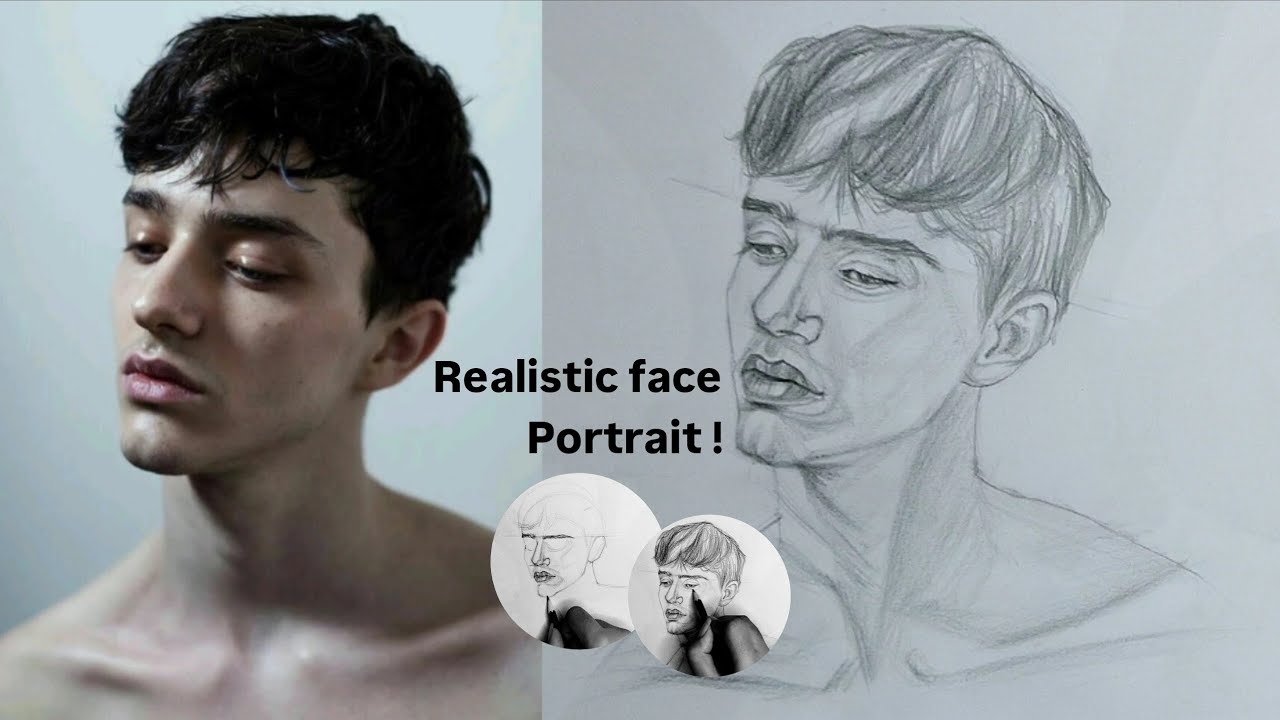 How to Draw a Realistic Face Portrait | Loomis method - YouTube
